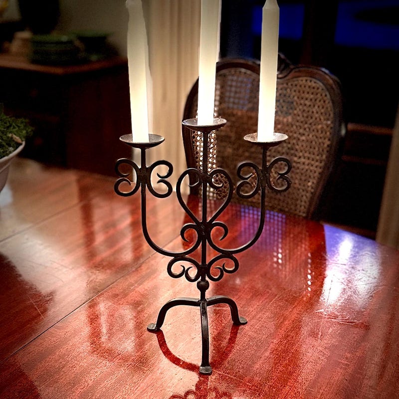 Hand Forged Candelabra - Etsy