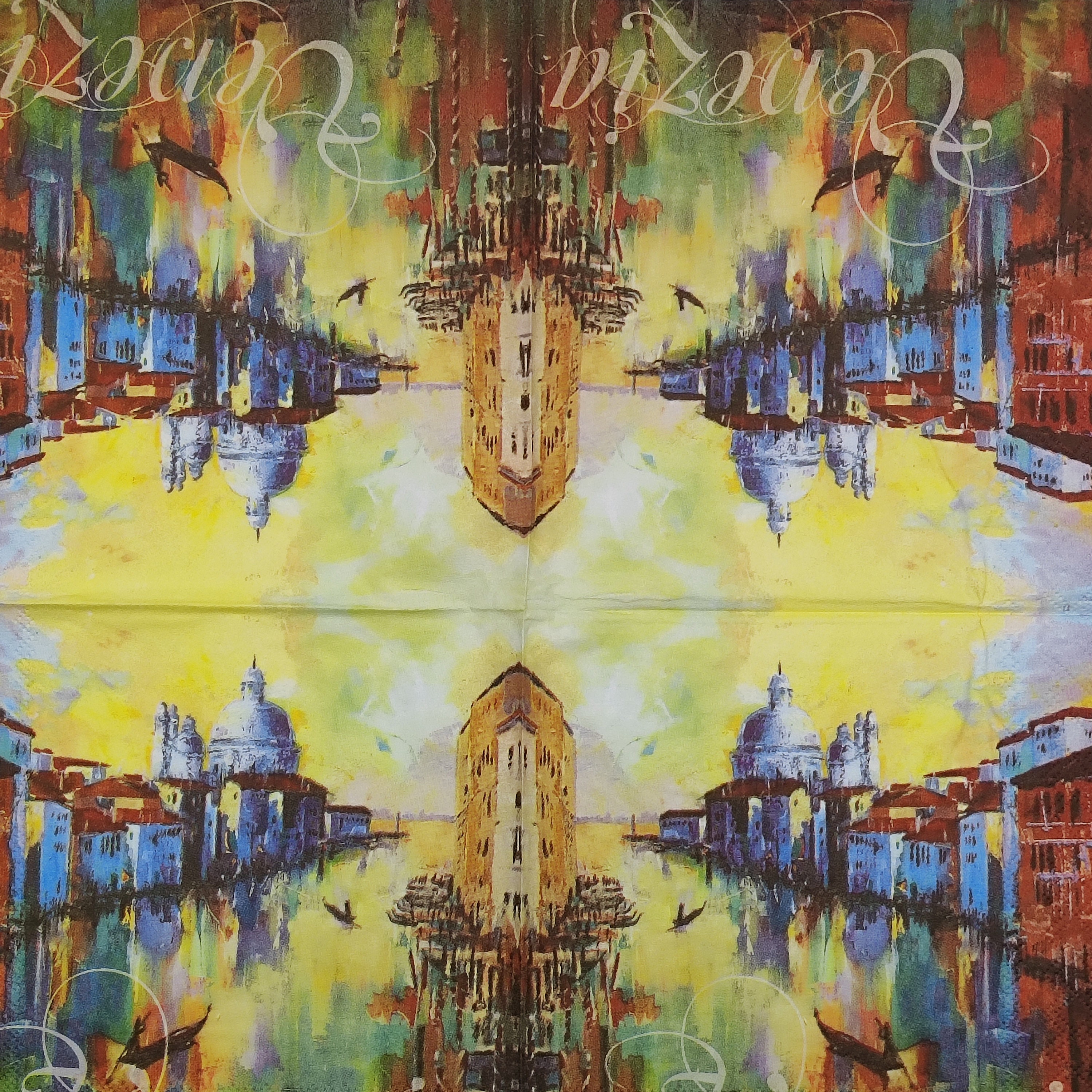Ambiente Venezia Italy Paper Napkin for Decoupage Craft Collage Journal ...