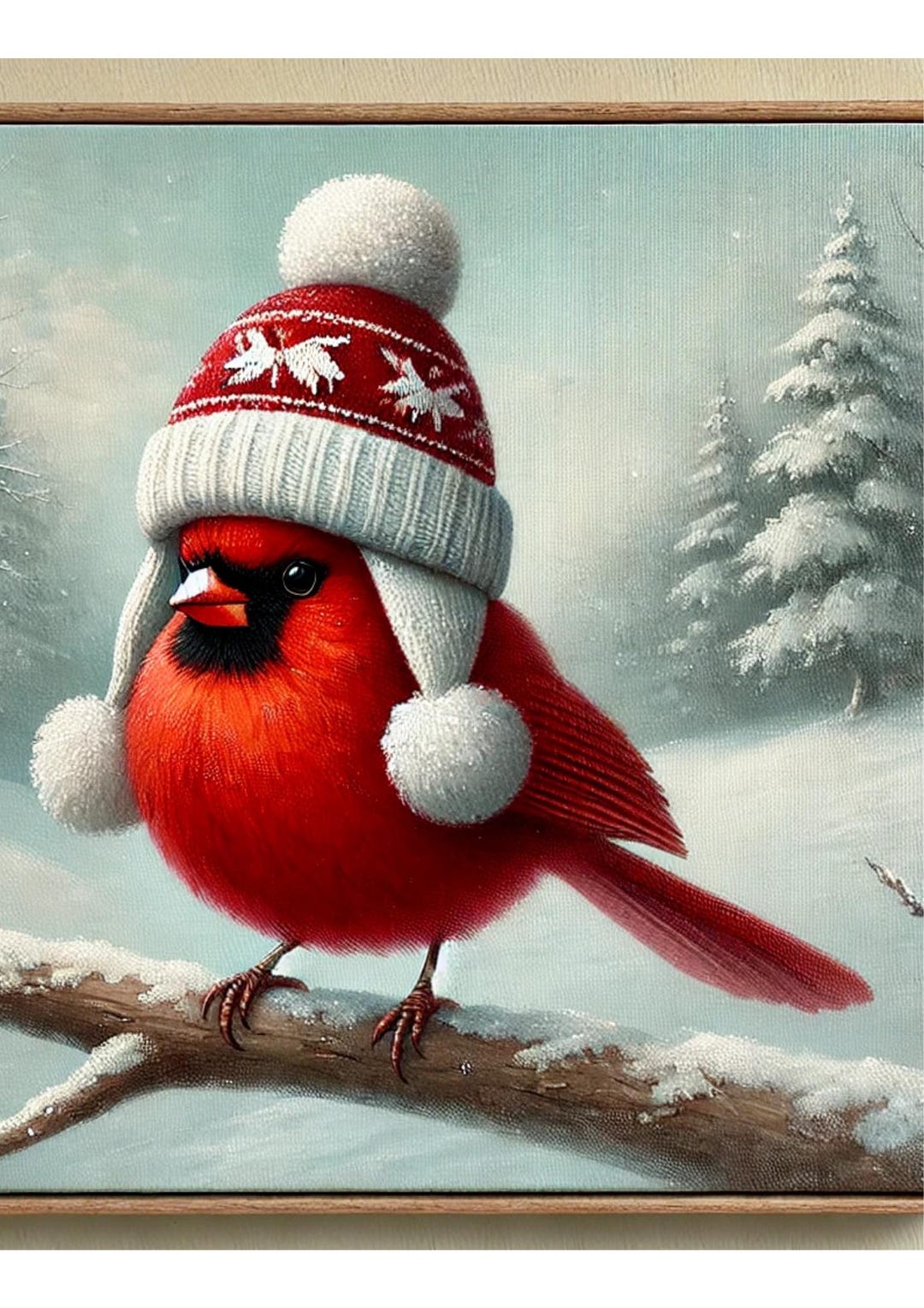 Red Cardinal on Branch, Rice Paper for Decoupage, Art Journal Paper ...