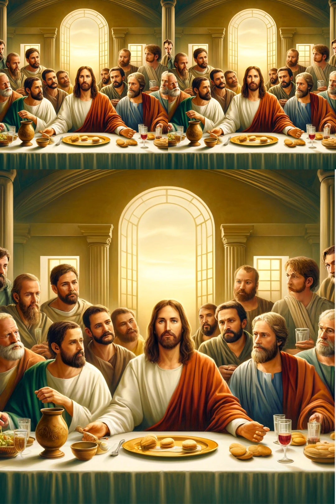 Jesus Last Supper Rice Paper: A4 Decoupage Collage Sheet - Etsy