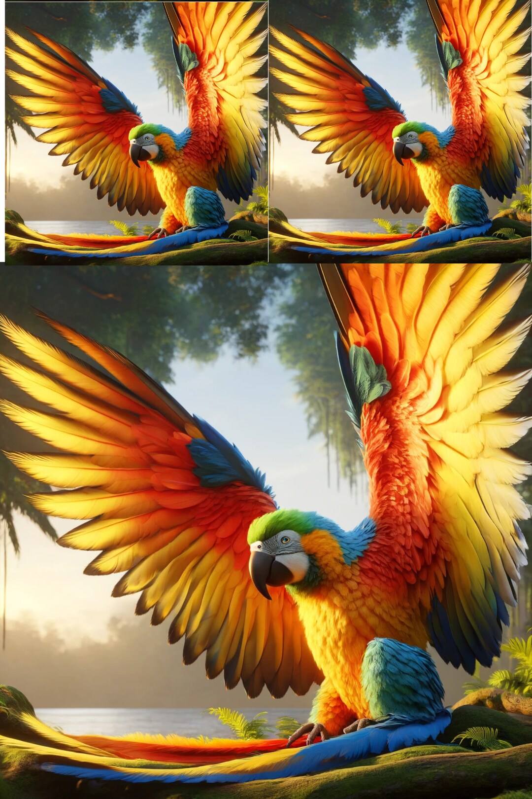Majestic Ara Parrot Rice Paper: Decoupage, Scrapbooking (A4) - Etsy