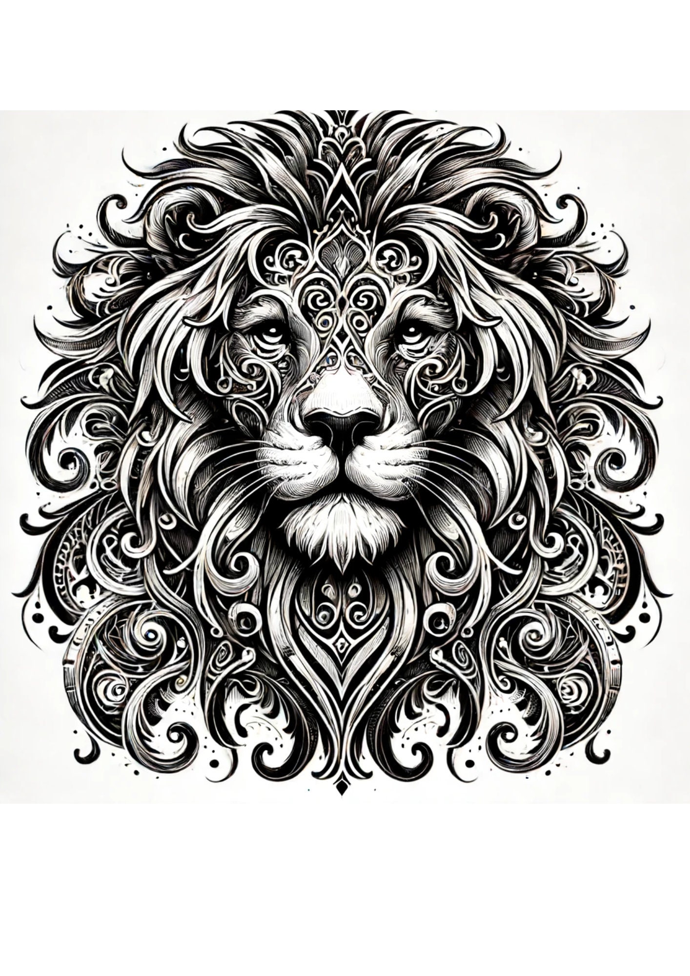 Gothic Lion Rice Paper for Decoupage Craft Scrapbooking Collage Mixed ...