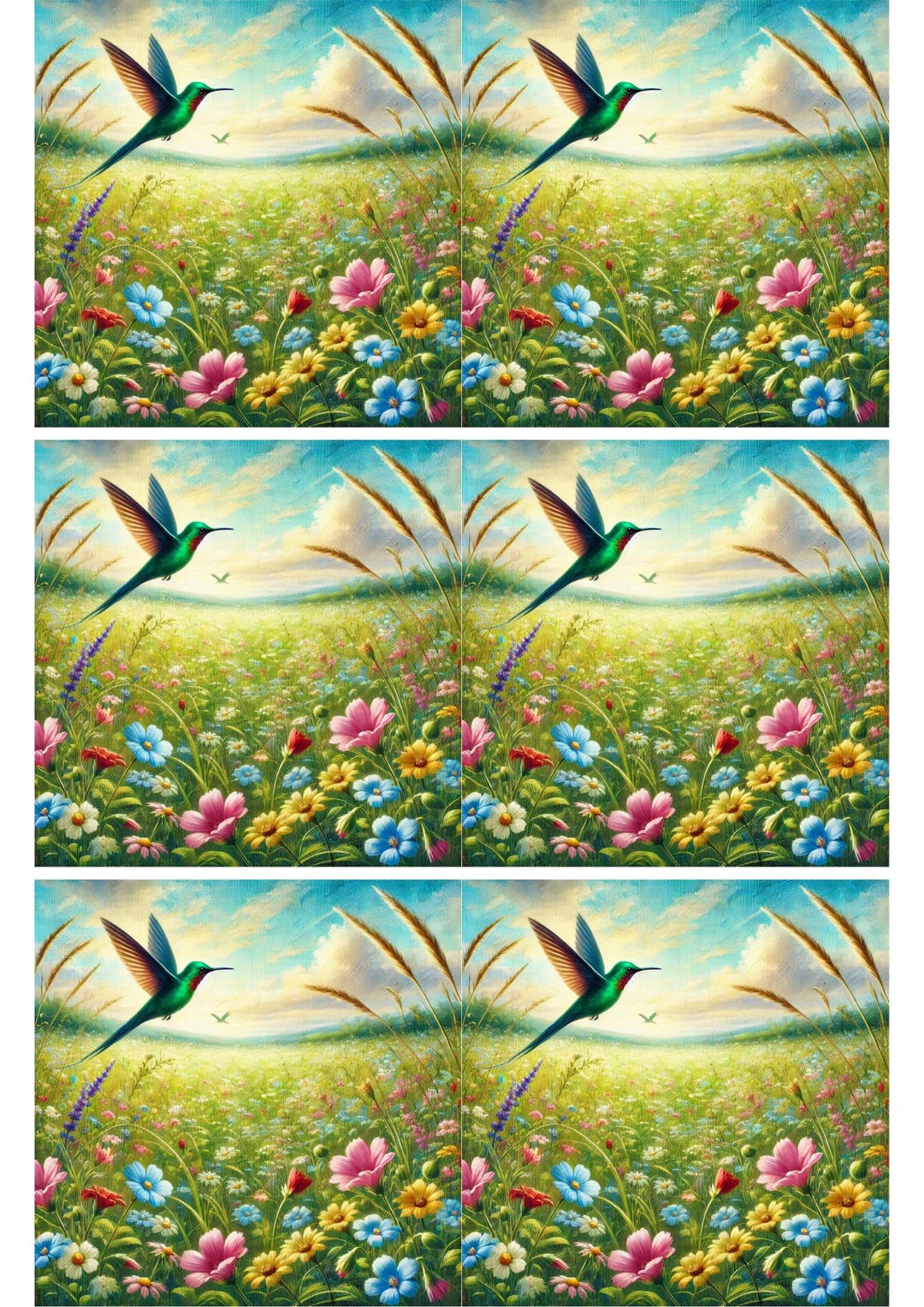 Hummingbird Rice Paper: A4 Decoupage, Scrapbooking, Collage - Etsy
