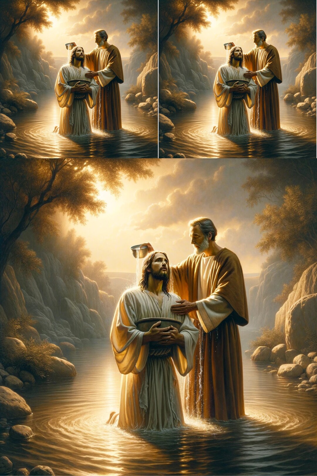 Baptism of Jesus Rice Paper: A4 Decoupage Sheet - Etsy