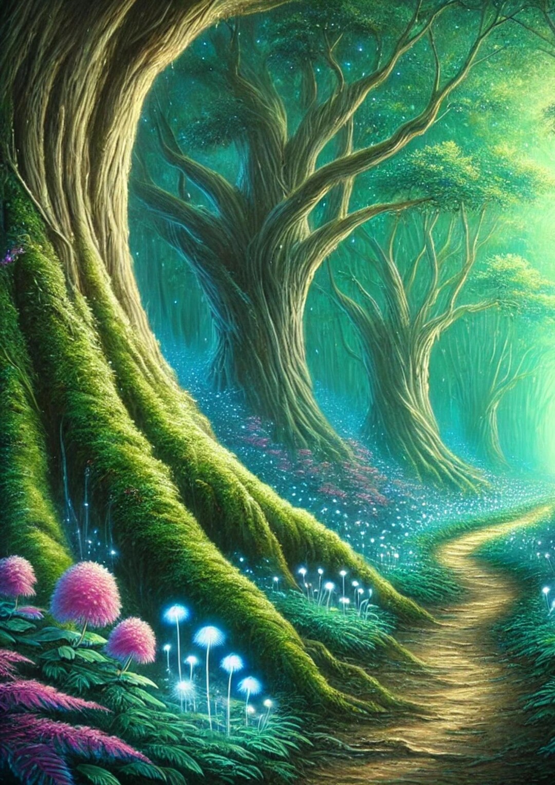 Magic Fairy Forest, Rice Paper for Decoupage, Art Journal, Scrapbook ...