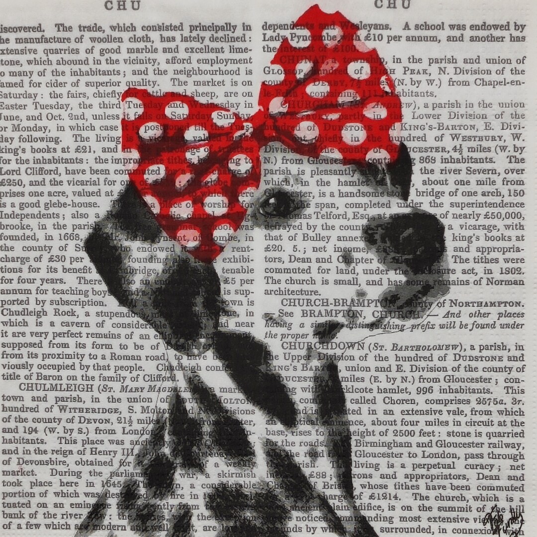 4 Lady Dalmatian Paper Napkins for Decoupage Craft Collage Journal ...