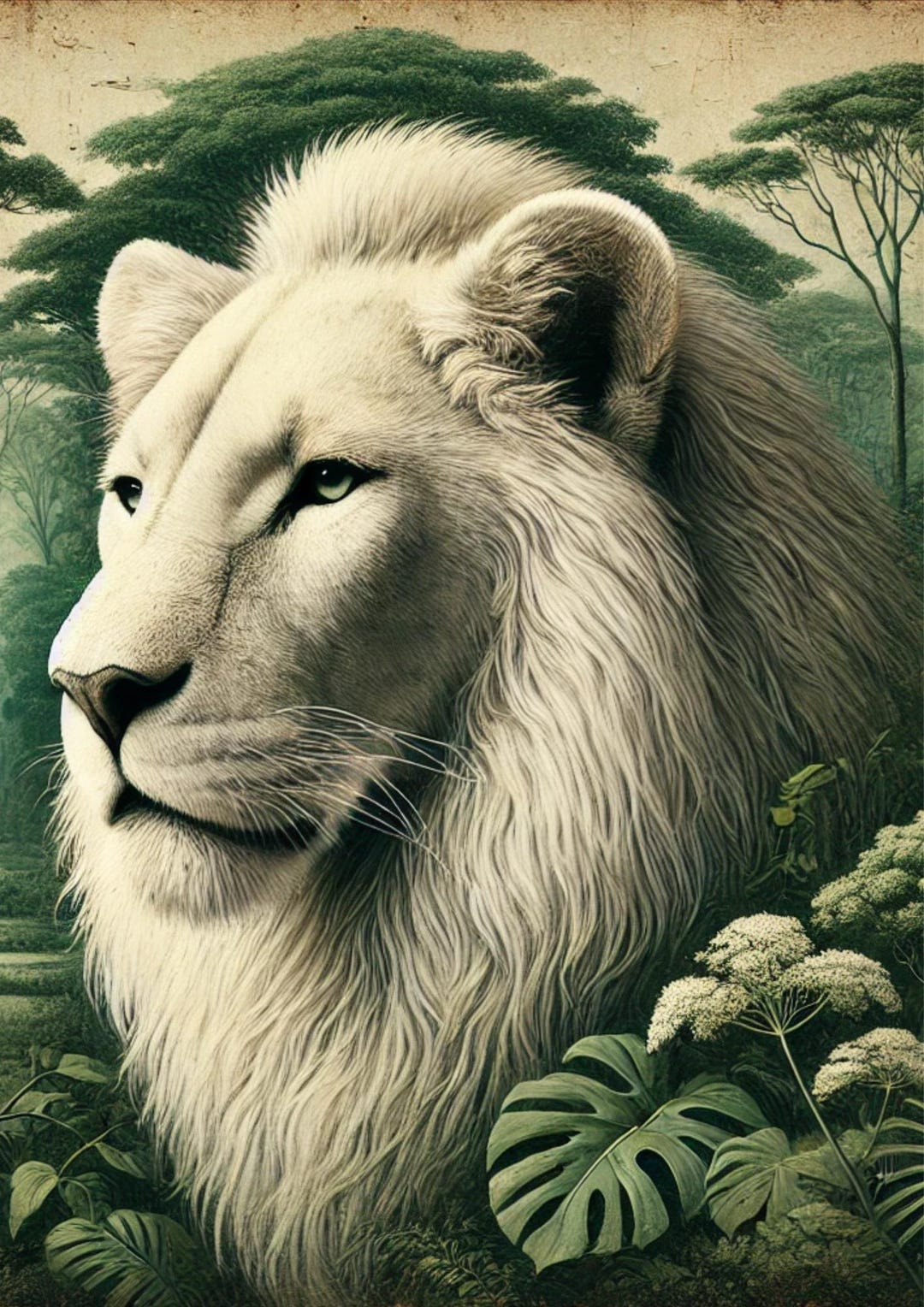 Lioness Rice Paper for Decoupage, Art Journal, Animal Rice Paper Print ...