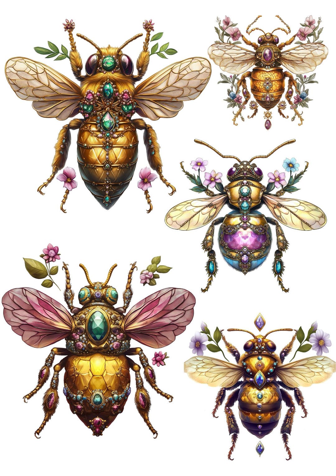 Quinn Bee Rice Paper for Decoupage, Bee - Themed Decoupage Paper, Royal ...