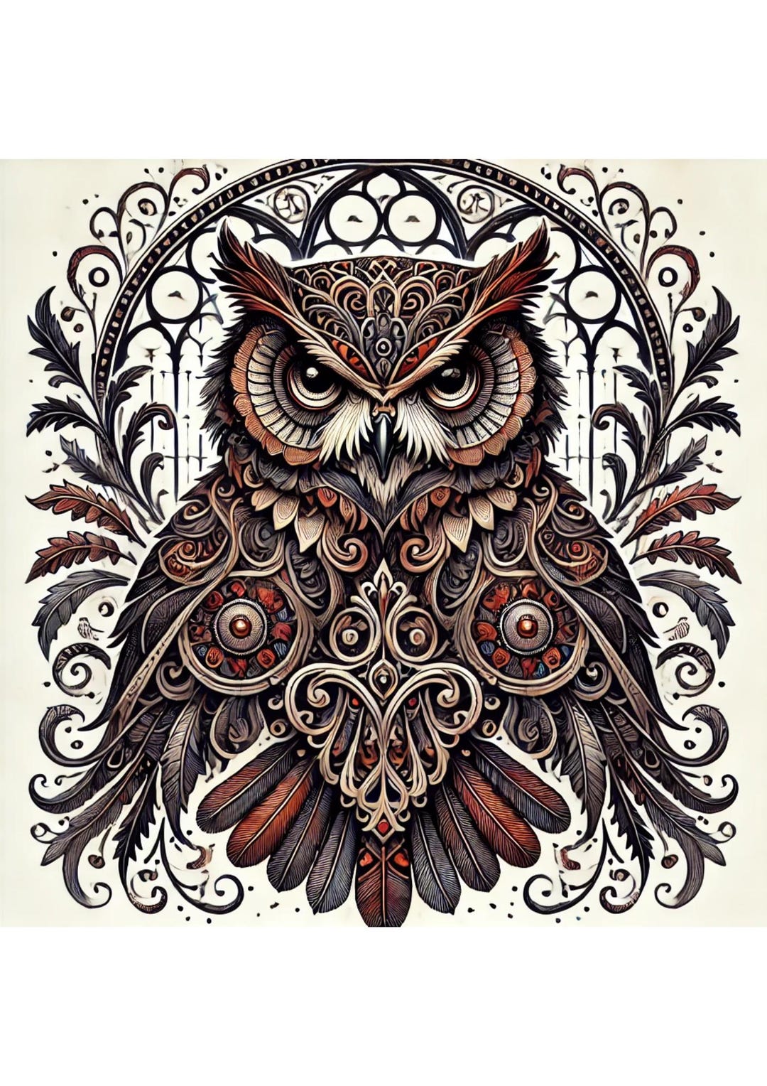 Steampunk Owl Rice Paper: A4 Decoupage, Scrapbooking - Etsy