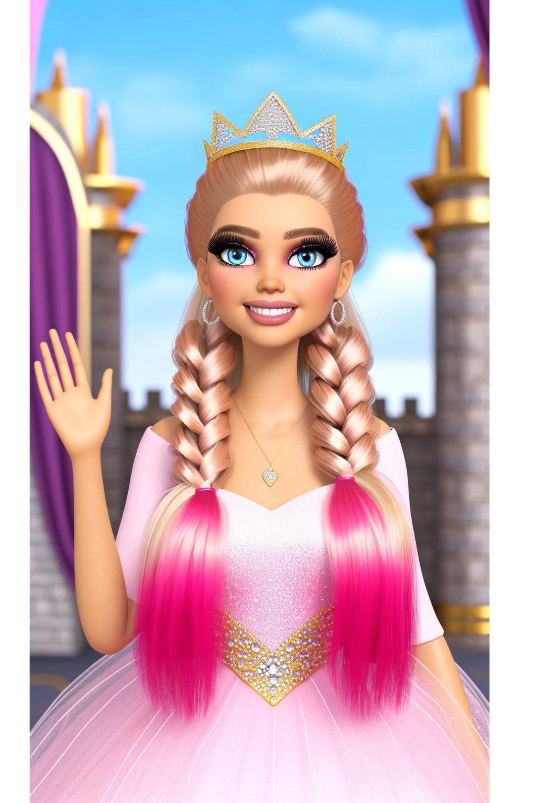 Barbie Princess Rice Paper: Decoupage, Scrapbooking (A4) - Etsy UK