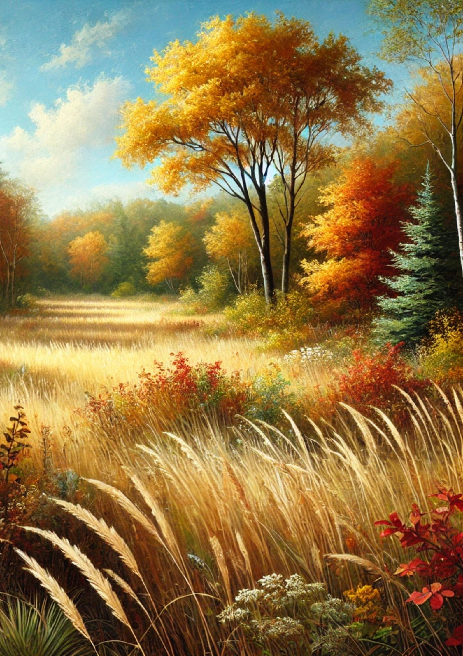 Rice Paper Decoupage Autumn Trees, Autumn Landscape, 1 A4 Rice Paper ...