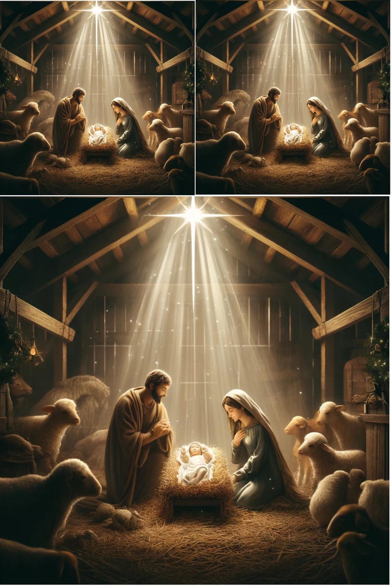 Jesus Born Christmas Rice Paper for Decoupage - A4 Size - Etsy