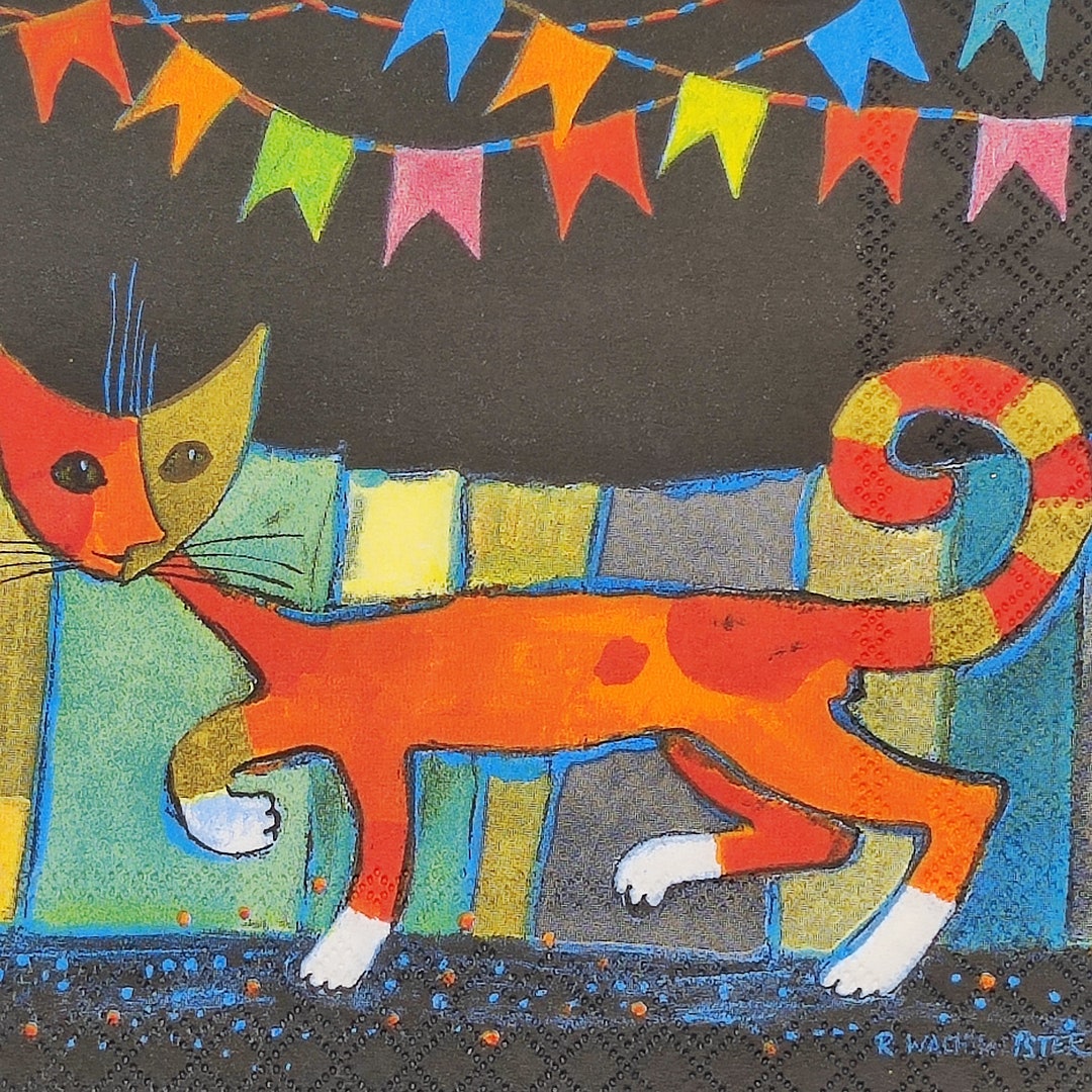 Only 3 Individual Lunch Paper Napkins for Decoupage Craft Collage ...