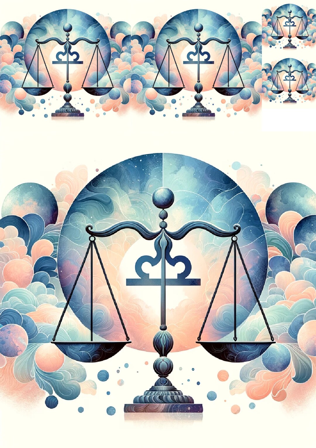 Libra Zodiac Signs - Rice Paper for Decoupage Crafting Scrapbooking ...