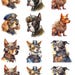 A4 Rice Paper for Decoupage, Steampunk Dog Collage, Artistic Dogs ...