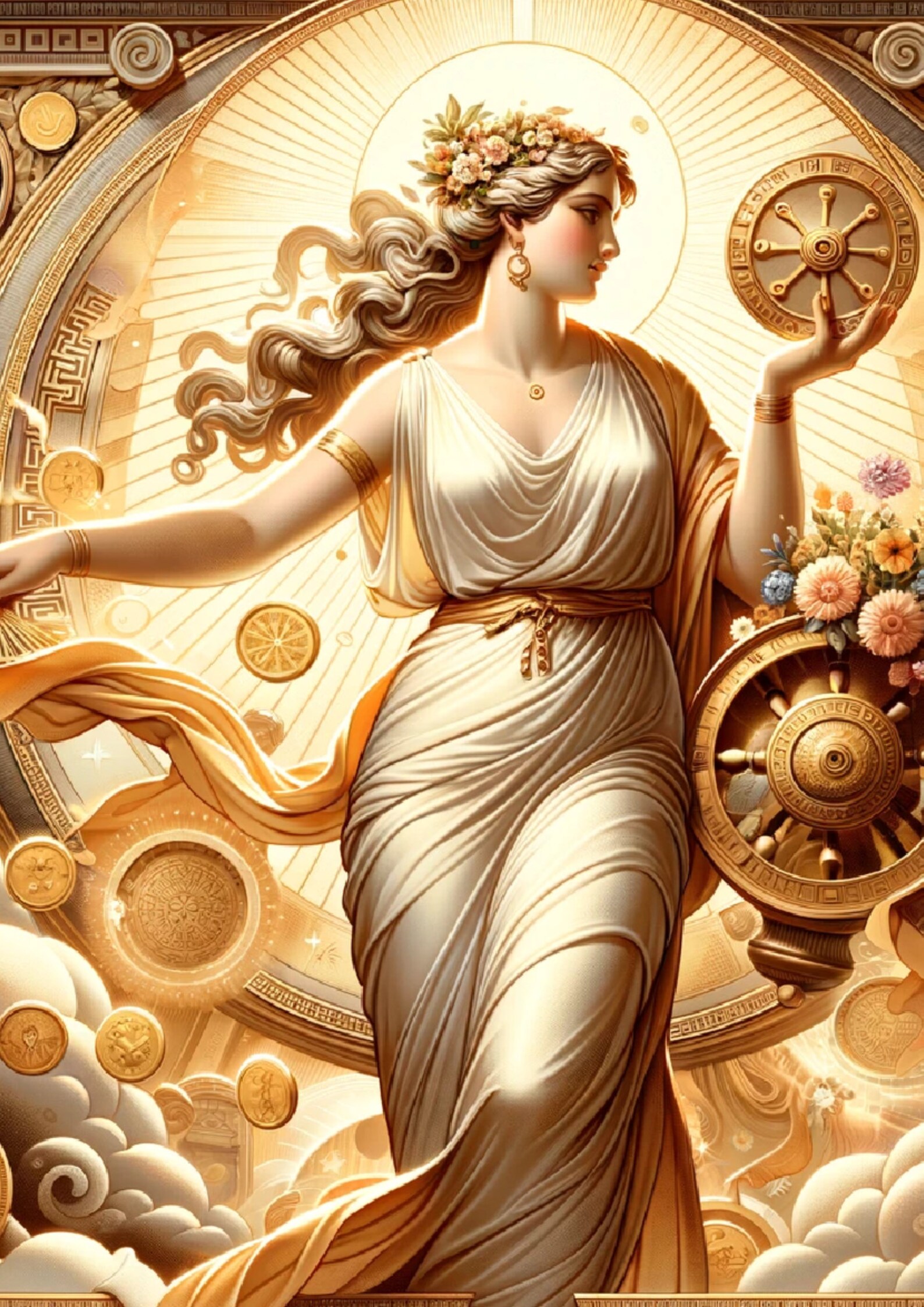 Tyche Rice Paper: Goddess of Fortune, Decoupage, Scrapbooking (A4) - Etsy