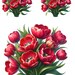 Bouquet of Red Tulips - Decorative Rice Paper for Decoupage Craft ...