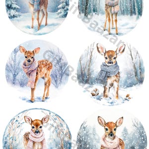 Winter Village Scene Rice Paper - Christmas Decoupage Paper With Snowy ...