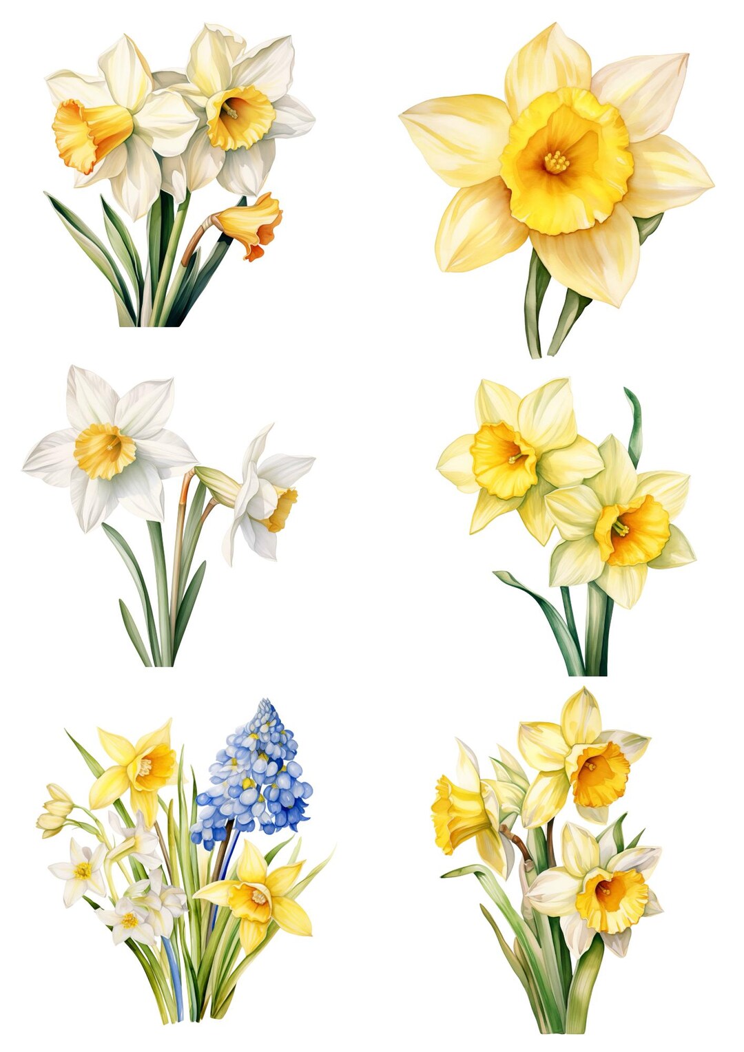 Rice Paper for Decoupage, Spring Daffodil Rice Paper, Daffodil Craft ...