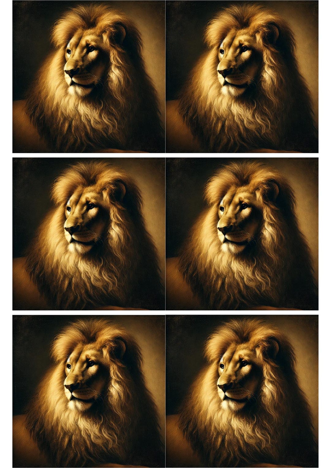 Lion King Collage Rice Paper - A4 Decoupage Sheet - Etsy