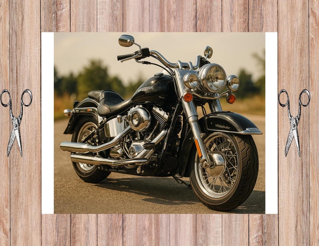 Harley Davidson Rice Paper: Vintage Motorcycle Decoupage Sheet - Etsy