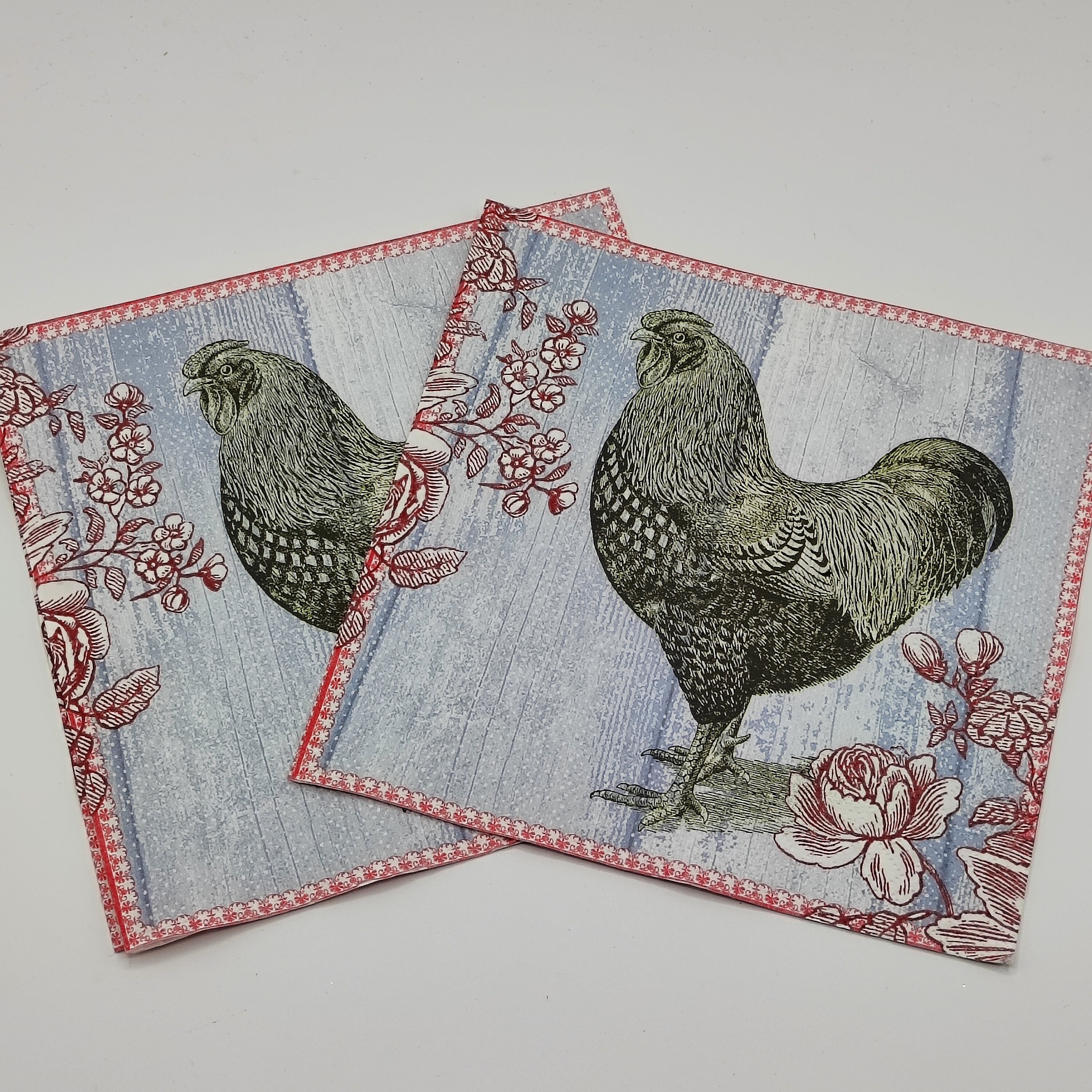 Rustic Hen Decorative Paper Napkins for Decoupage Craft Collage Journal ...