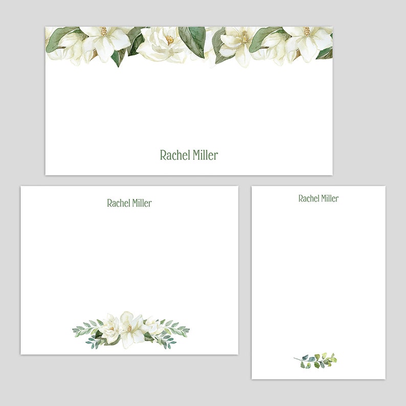 60 Cards Southern Magnolia Monarch Note Card Collection - Etsy