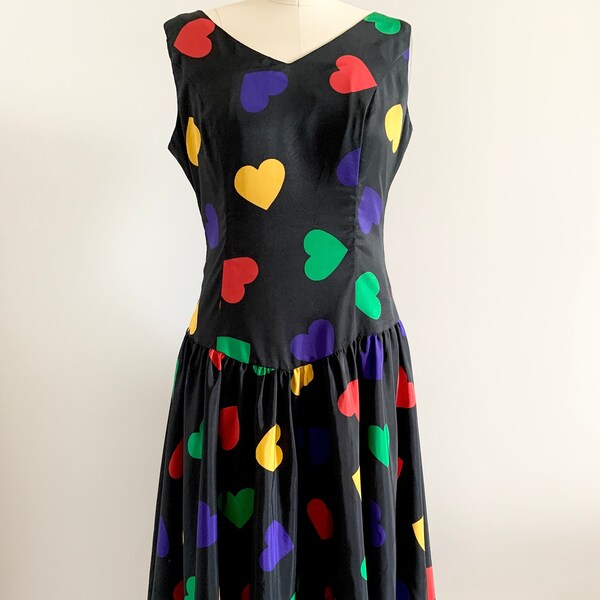 Heart Print Dress - Etsy