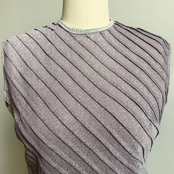 Pleated Metallic Top - Etsy
