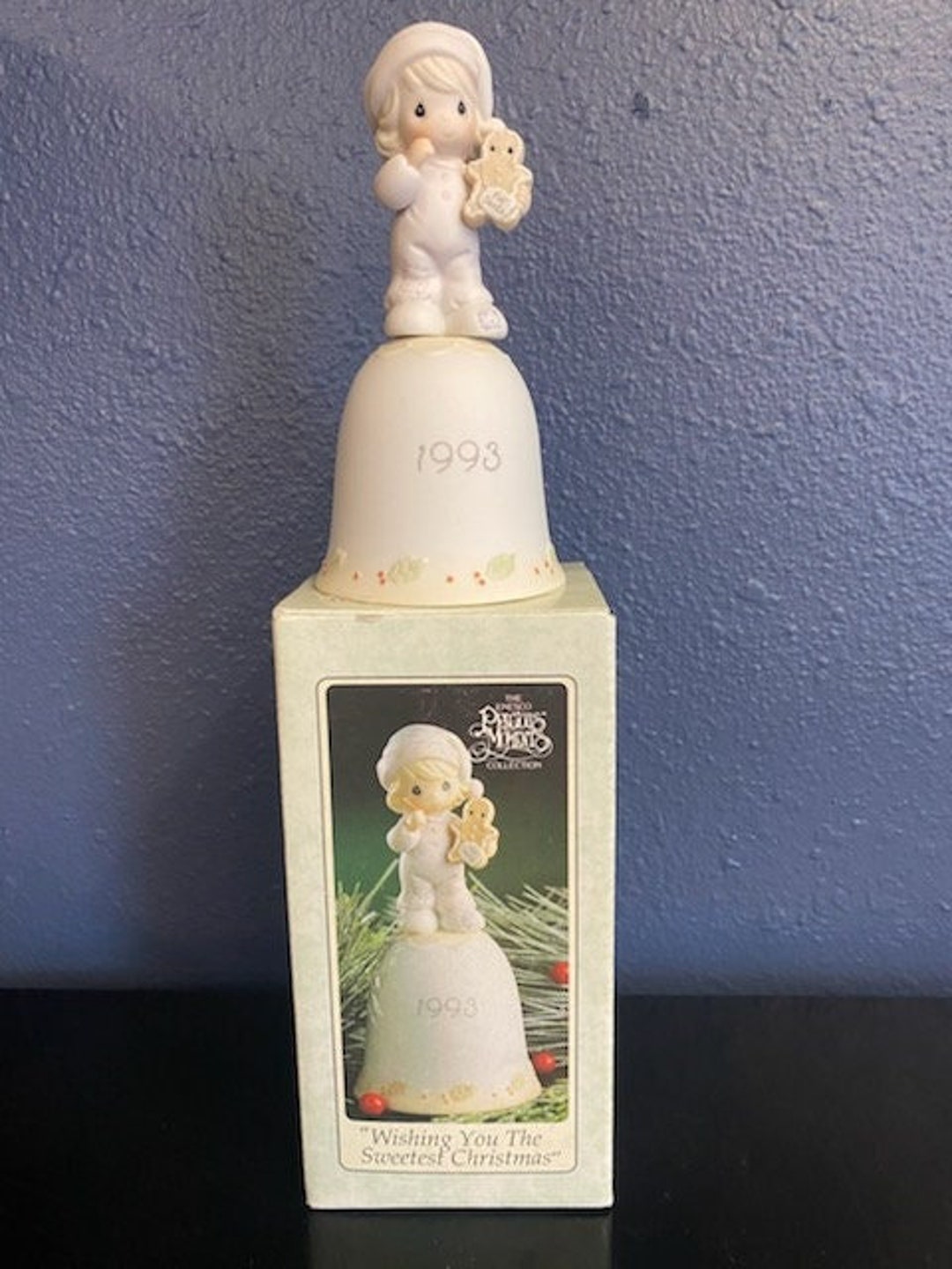 Vintage 1993 enesco Precious Moments Collection-porcelain Bell wishing ...