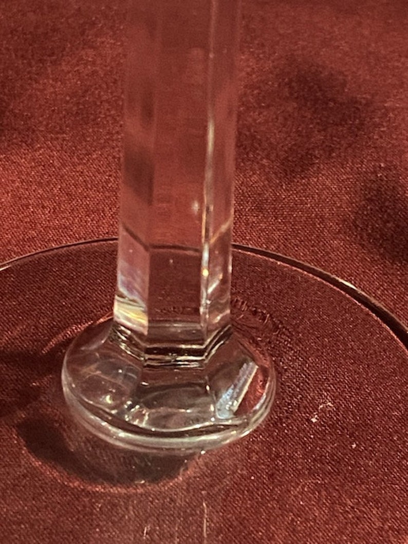 Beautiful Vintage 7-piece Flute Champagne Hexagon Stem Barware - Etsy