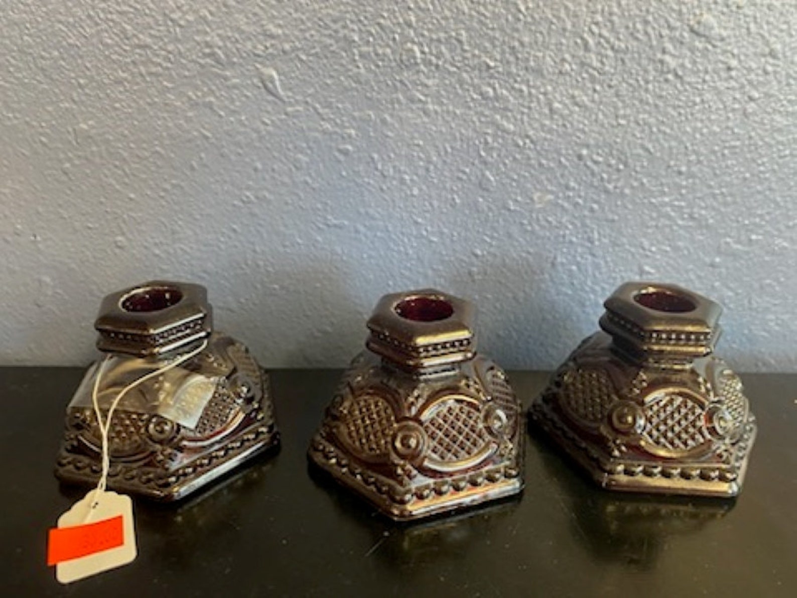 3 Piece Vintage Avon 1876 Cape Cod Taper Candlestick Holders-vampire ...