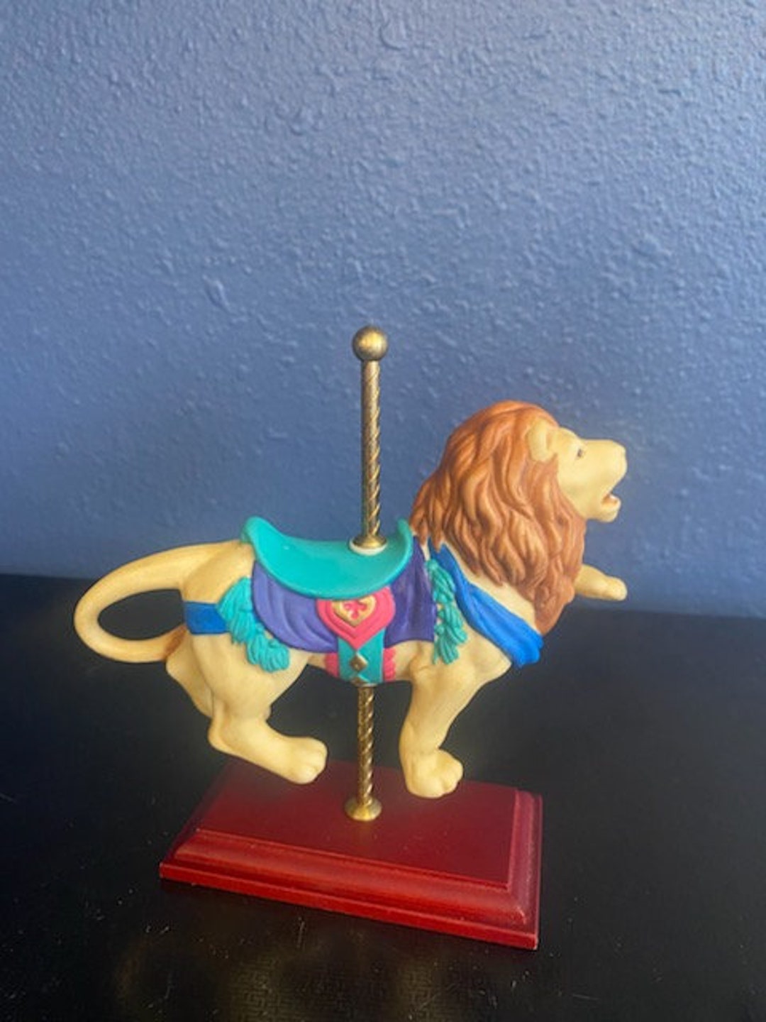 Vintage Avon 1996 the Carousel Animal Collection the Lion 5 1/4" Long ...
