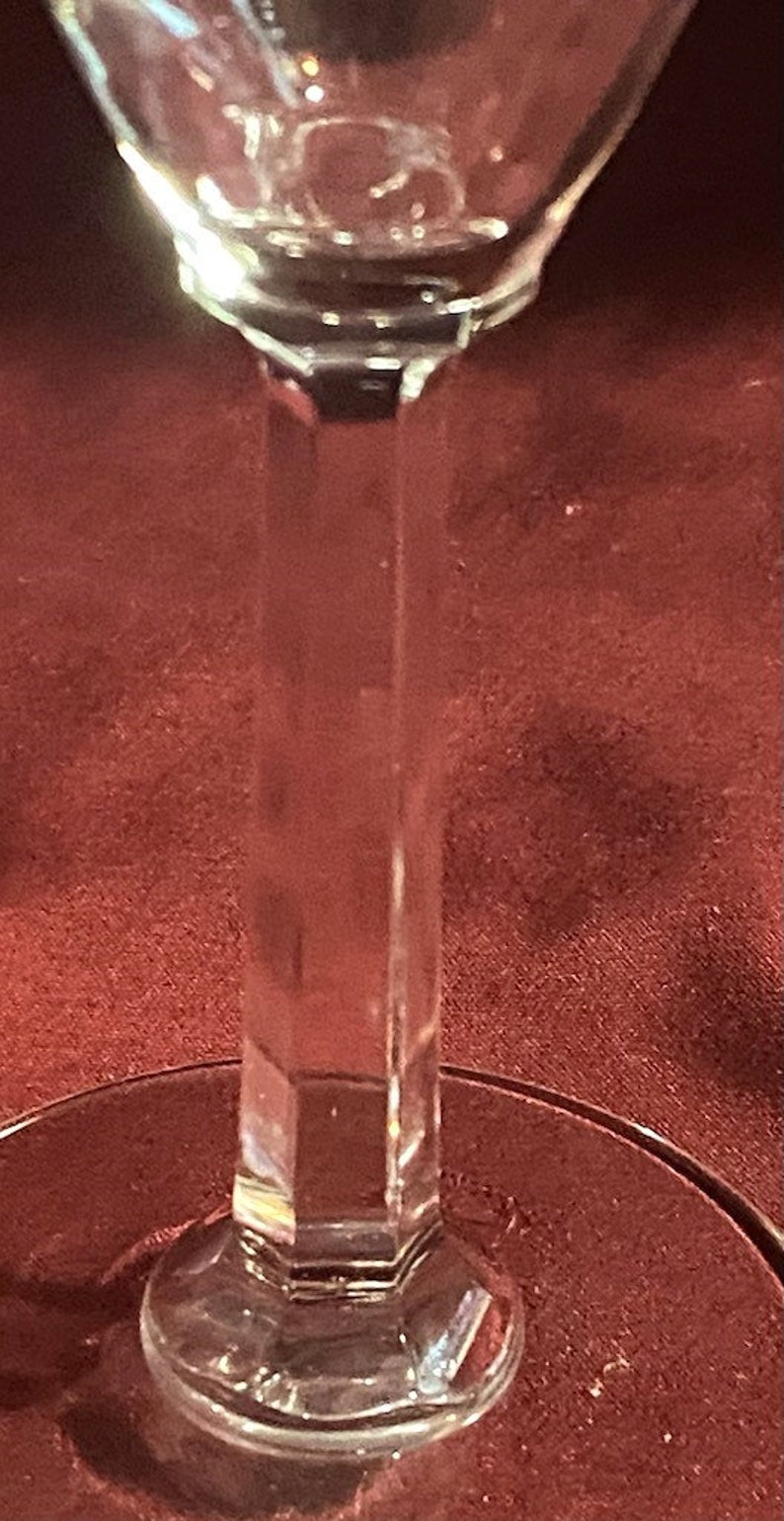 Beautiful Vintage 7-piece Flute Champagne Hexagon Stem Barware - Etsy