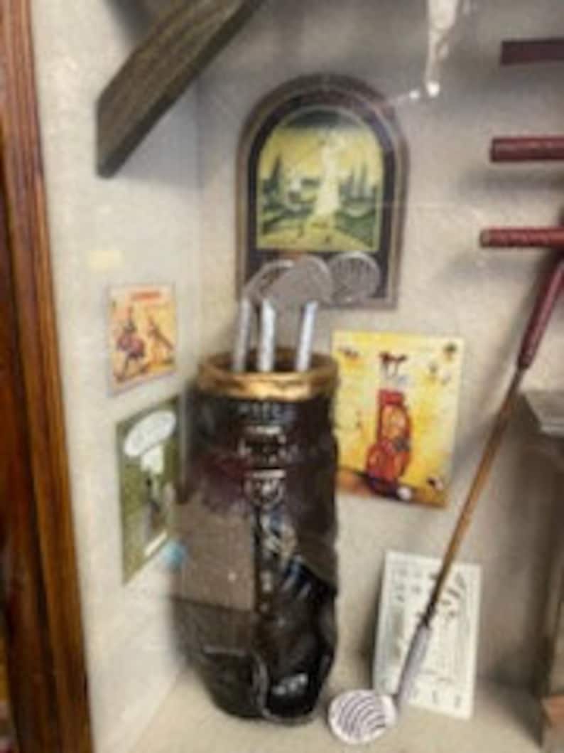 Vintage History of Golf Framed Shadow Box Diorama-wall Hanging-home ...