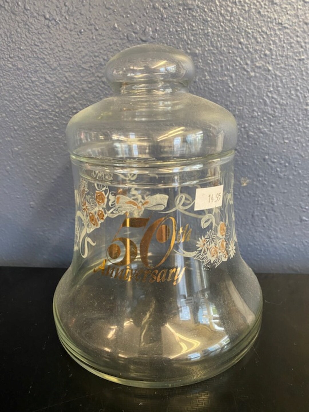 Vintage 50th Anniversary Bell Shaped Jar/candy Dish - Etsy