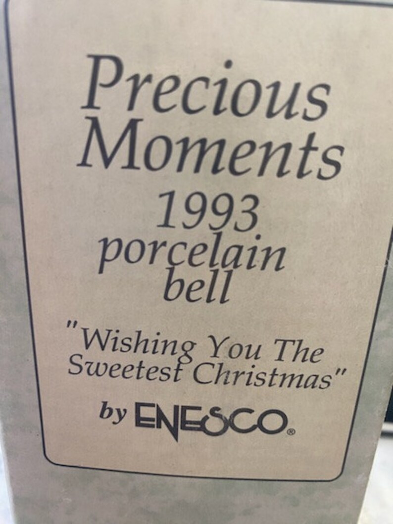 Vintage 1993 -enesco- Precious Moments Collection-porcelain Bell ...