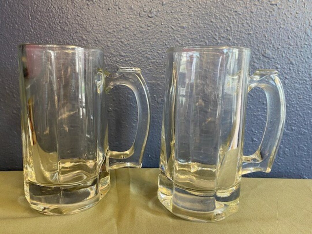 Set of 2 Vintage Libby Heavy Duty Beer Mugs - Etsy