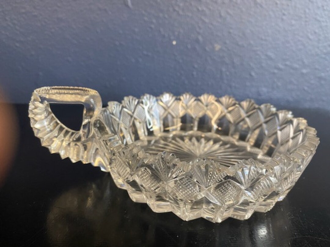 Vintage American Brillant Cut Glass Nappy -circa 1800s - 1900s - Etsy