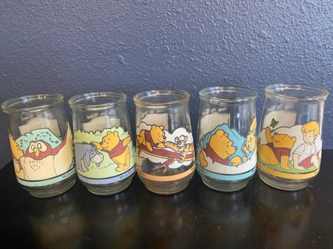 Welch's Jelly Jar Glasses-1990s Pooh's Grand Adventure-the Search for ...