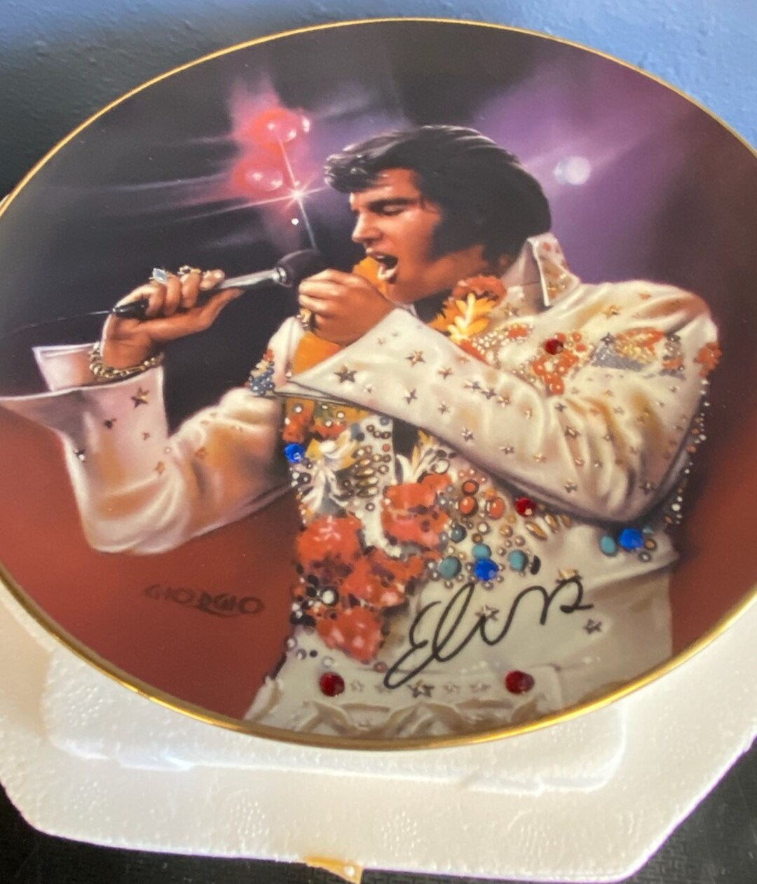 Vintage 1995 Bradford Exchange the King Remembering Elvis Collector's ...