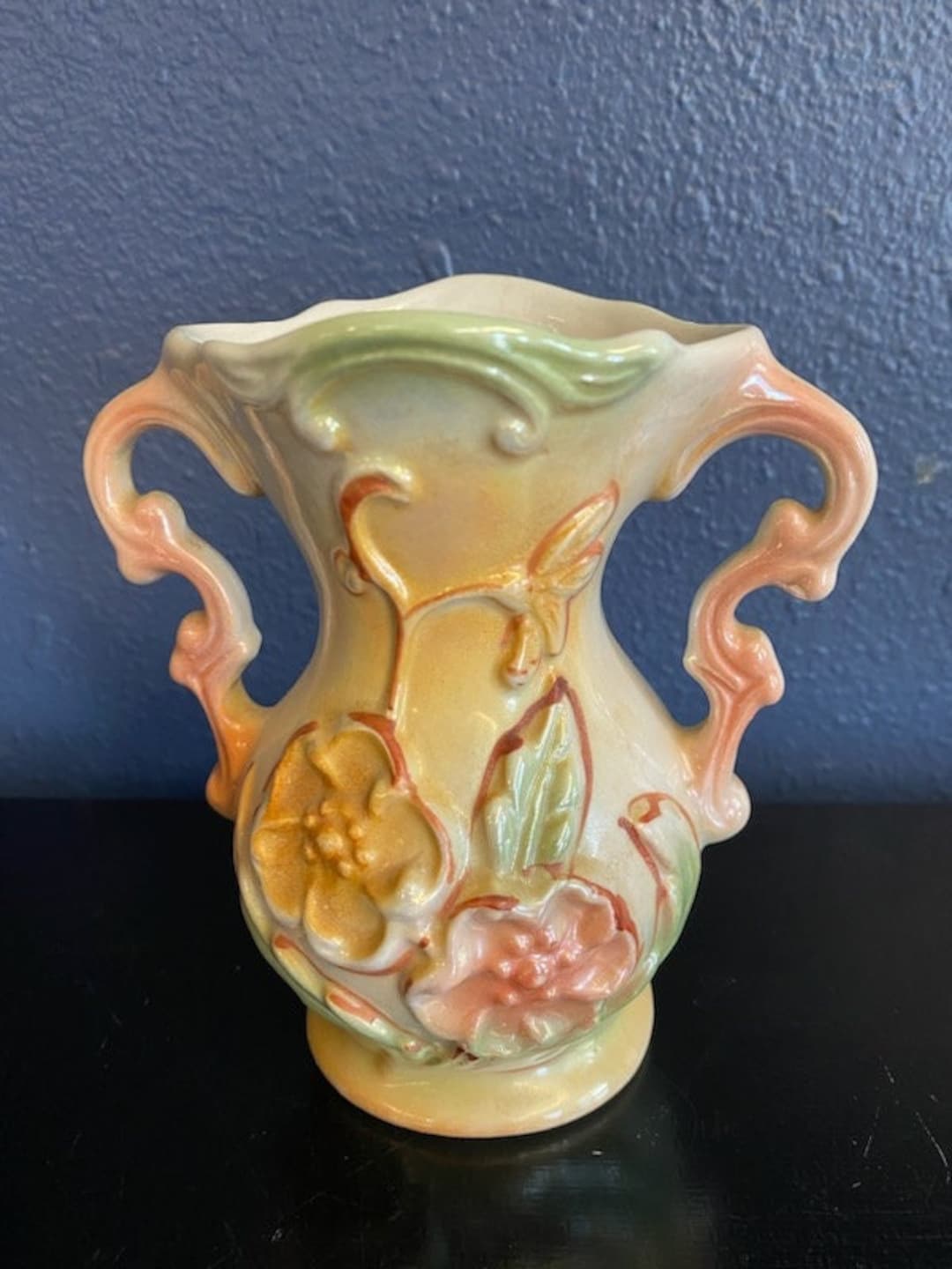 Vintage Pearlized Iridescent Lusterware Floral Vase-made in Brazil - 7 ...