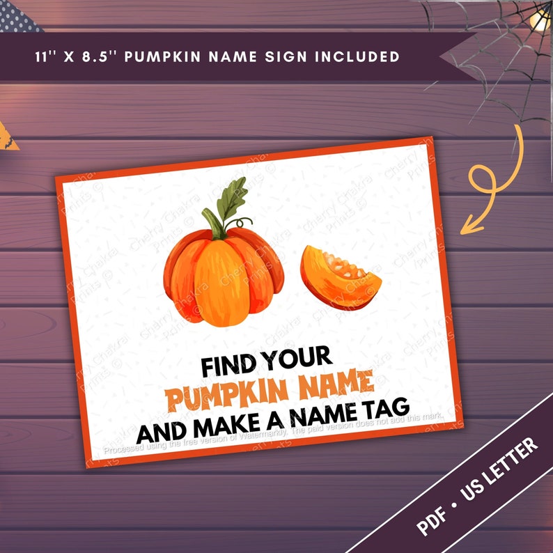 Halloween Pumpkin Name Game, What's Your Pumpkin Name Game WITH ...