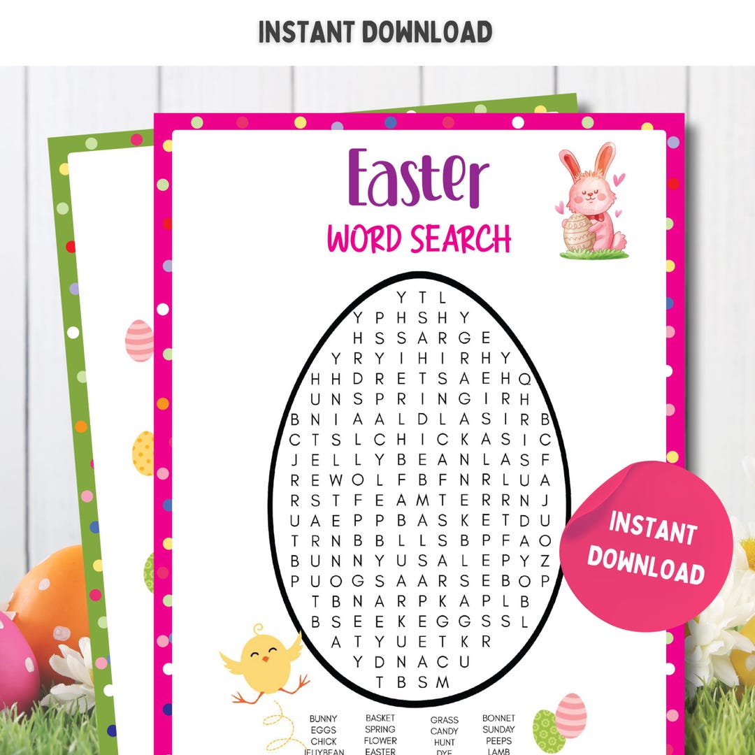 Easter Word Search | Printable Easter Games | Easter Activity for Kids ...