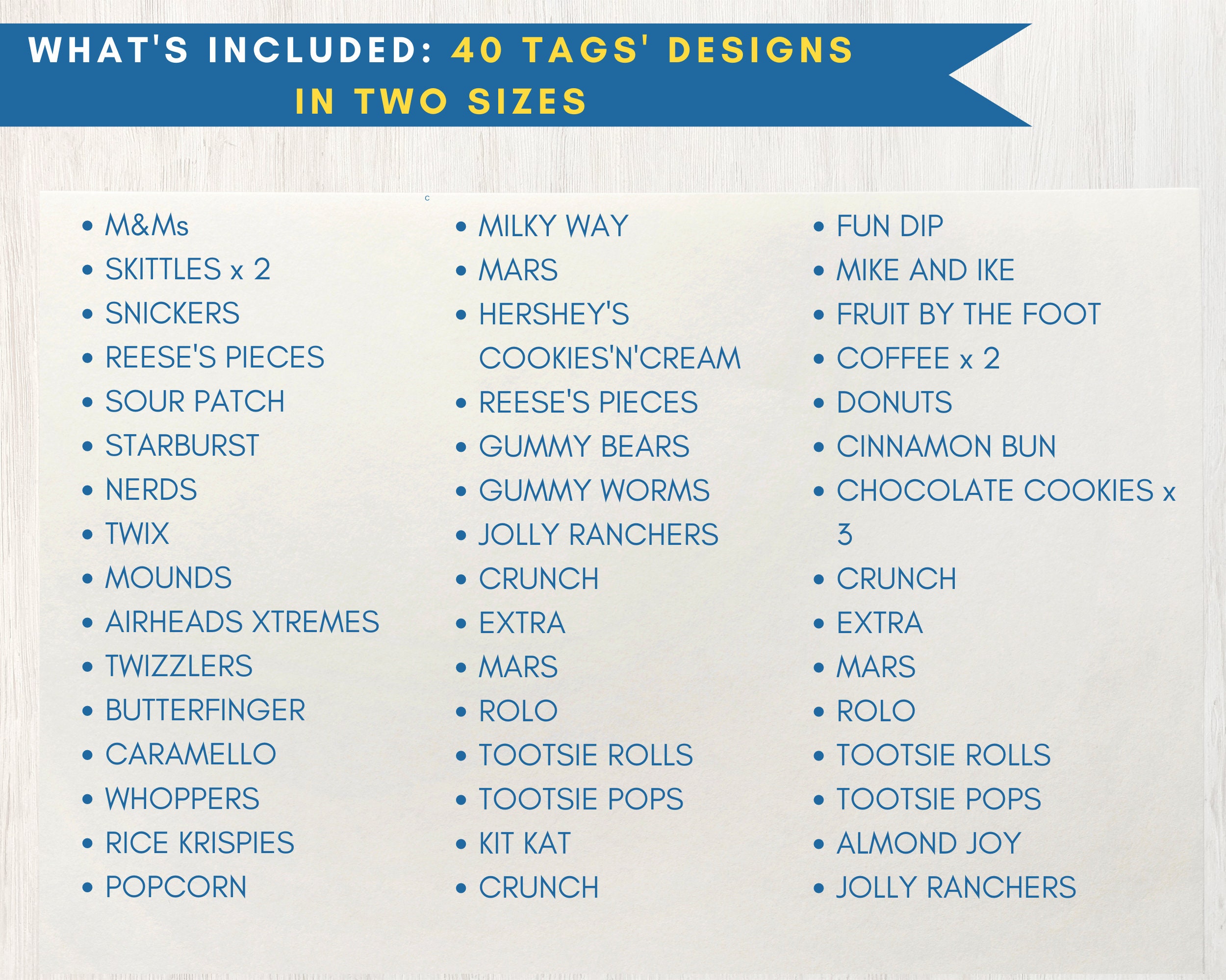 Back to School Candy Gift Tags, First Day of School Gift Tags for ...