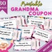Printable Grandma Coupons, Printable Coupons for Grandma, Coupon Book ...