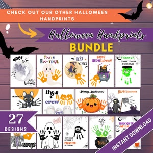 Halloween Handprint Art Craft, Fun Halloween Activities for Kids ...