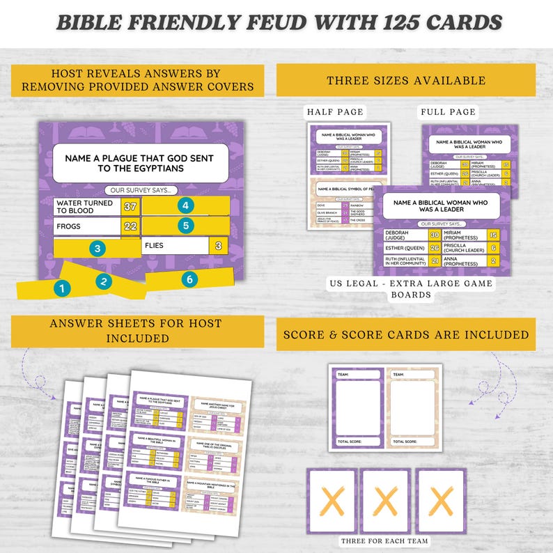 Bible Mega Game Bundle | 4 Fun Printable Christian Games for Kids ...
