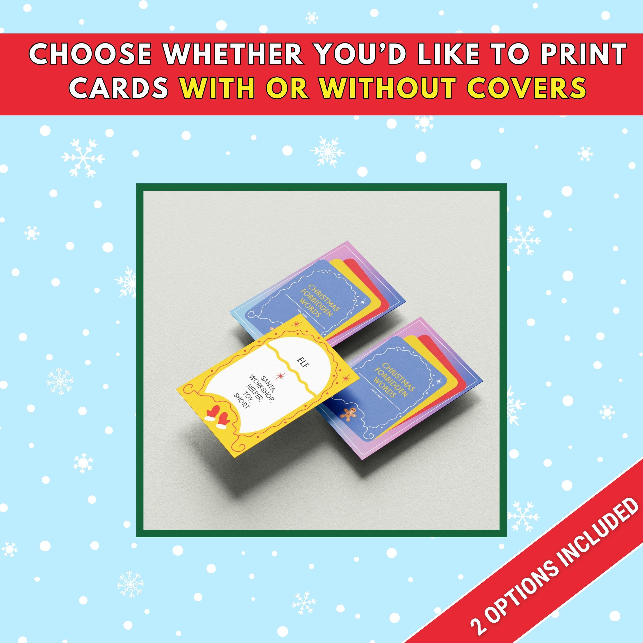 Christmas Forbidden Words Game, Printable Christmas Taboo Game ...