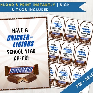 First Day of School Treat Tag for Students, Welcome Back to School Gift ...